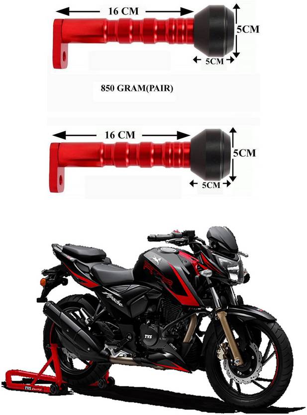 Ascension Red Heavy Duty CNC Frame Slider Crash Protection Guard (Frame ...