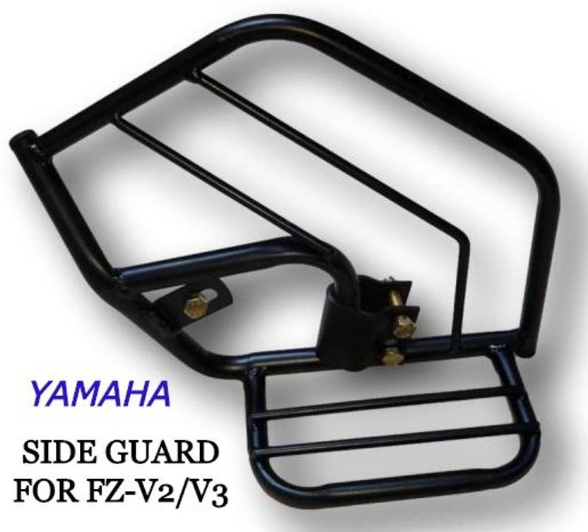 IMAD TRADING NEW HEAVY METAL SIDE GUARD FOR YAMAHA FZ V2/V3 Bike Saree ...
