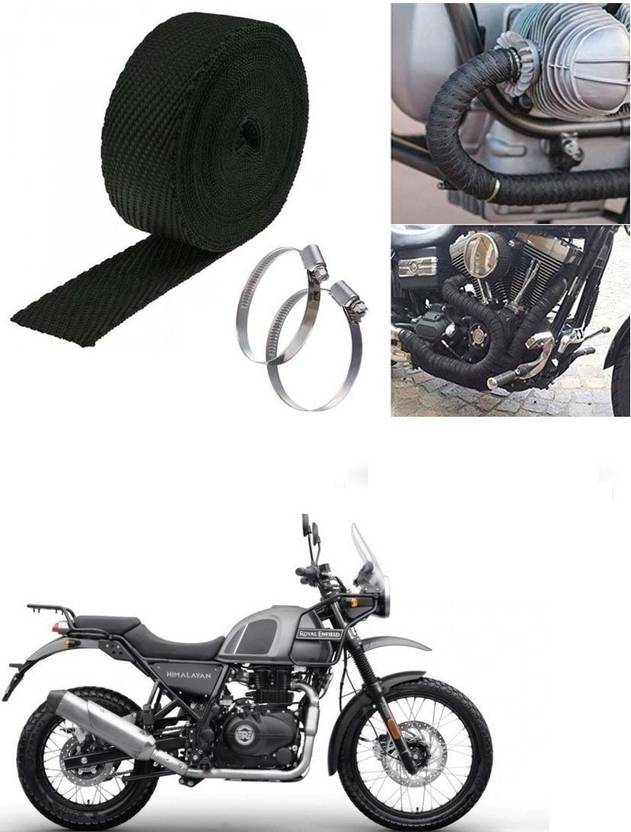 SRPHERE (3 Mtrs) Silencer Wrap Bike Exhaust Heat Shield for Royal ...