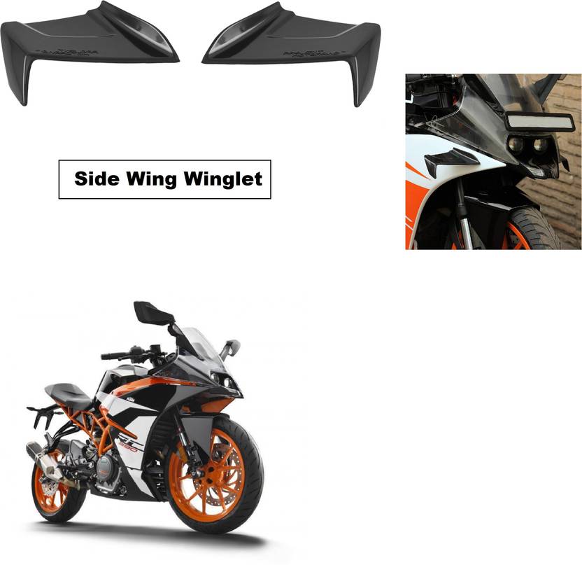 SRPHERE sr-bike wings Winglet black KTM RC 390 Bike Fairing Kit Price ...