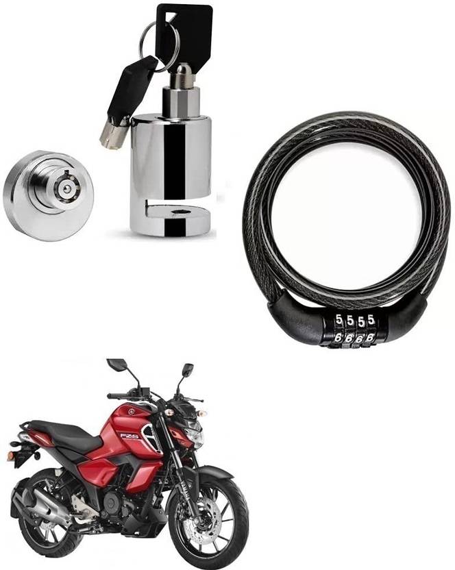 AS TRADERS Heavy Duty Disc Brake Lock with Heavy Number Lock for Yamaha ...