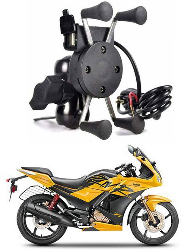 Genipap MultiFunctional Mobile Holder with USB Charger Mototrcycle ...