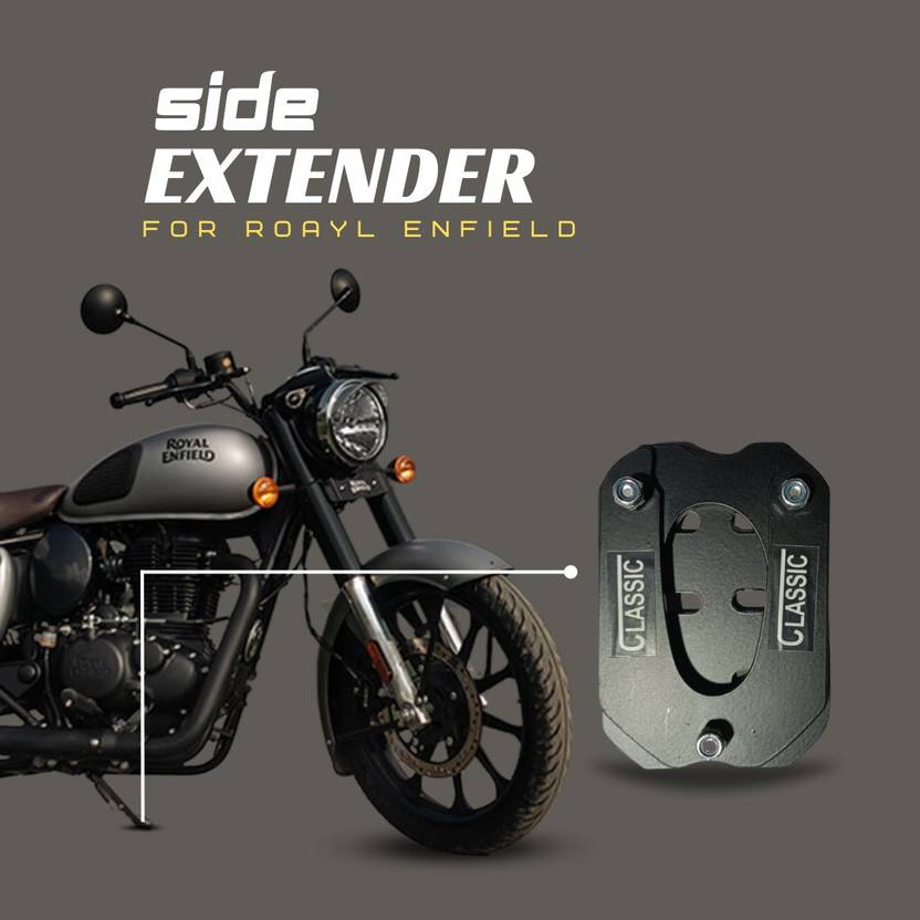 Grandbiker Side Stand Extender for Royal Enfield Classic Bike Side ...