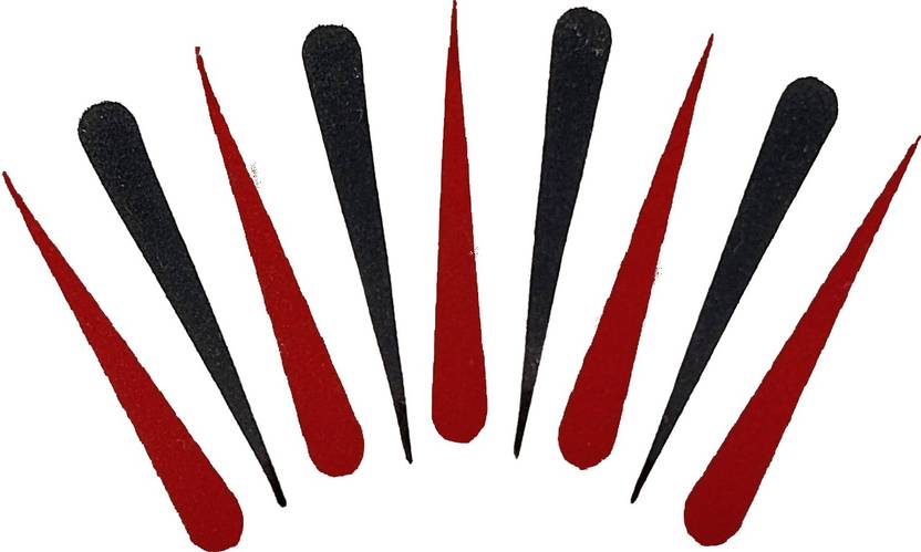 Comet Busters Beautiful Handcrafted Red and Black Velvet Tilak Bindis ...