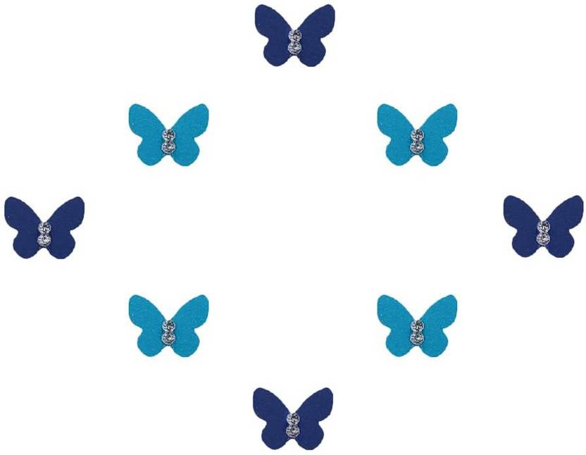 Comet Busters Beautiful Blue Butterfly Bindi With Stone (9mm) (BV1621 ...