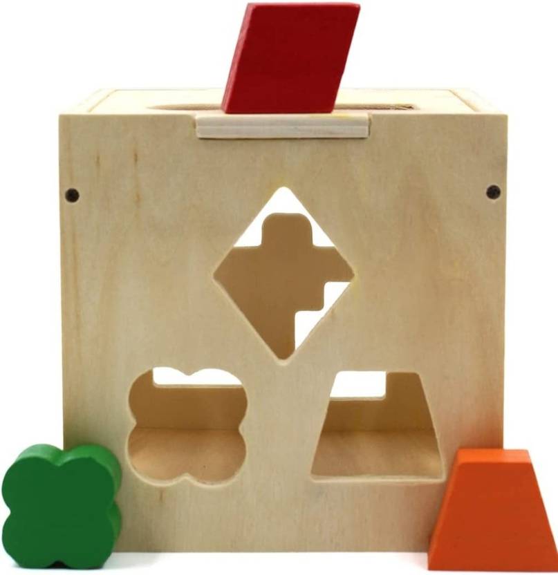 NOVO CONCEPTS INTELLIGENCE WOODEN SHAPE BOX - FIFTEEN HOLE - FOR KIDS ...