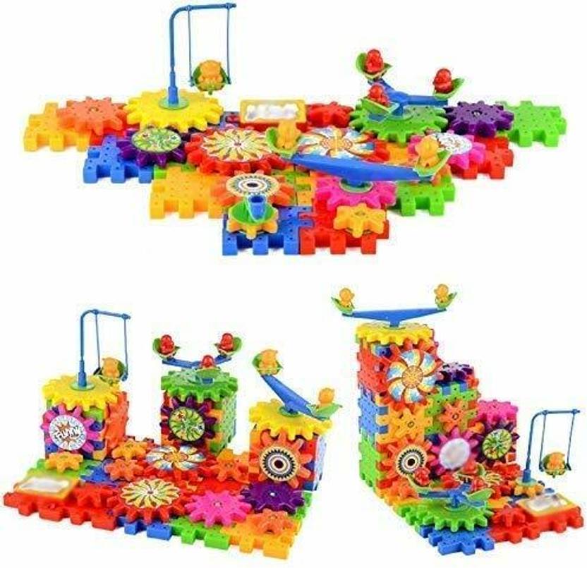 Braintastic Miracle Brick Motorized Spinning Gear Building Block ...