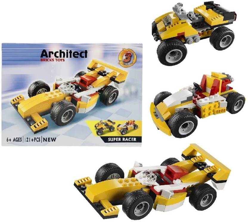 HALO NATION Architect 3in1 Super Racer Car Blocks Racing Car Block ...