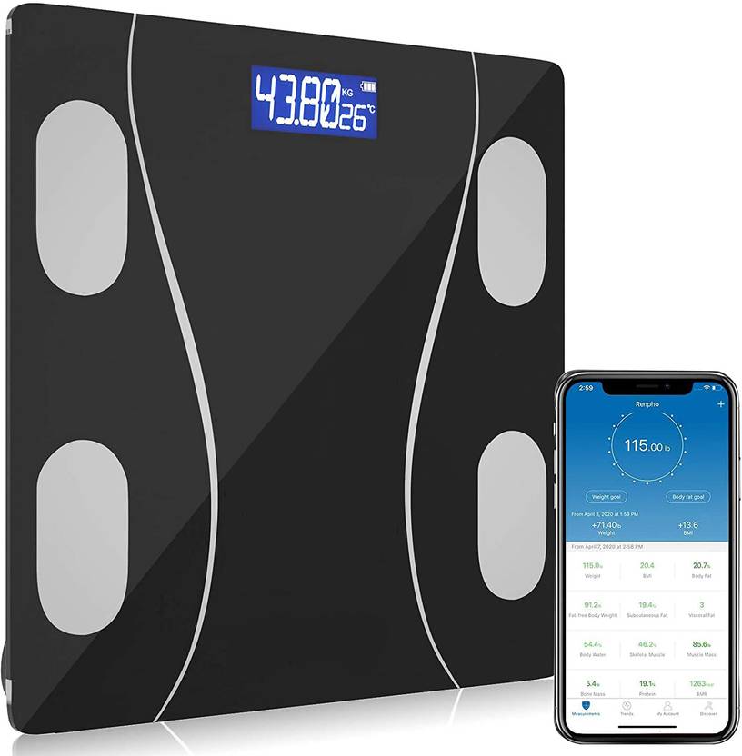 ACU-CHECK Bluetooth Weighing Machine Weight machine for Human Body ...