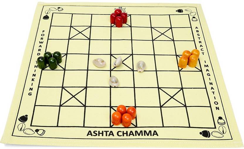 Ancient Living Ashta Chamma Party & Fun Games Board Game - Ashta Chamma ...