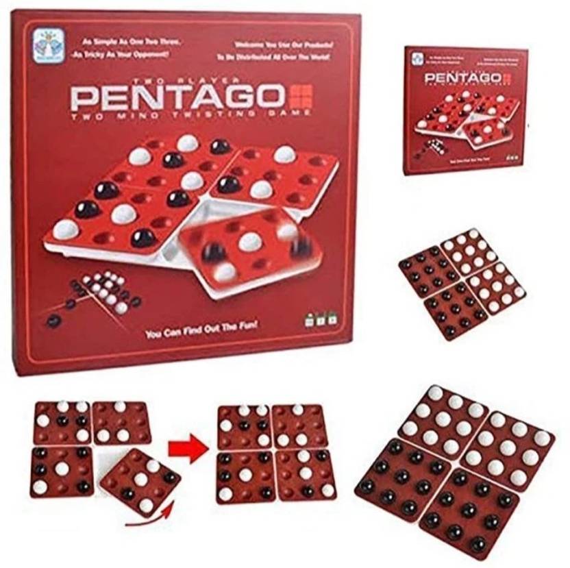ZIQRA TOYS Pentago Mind Twisting Game Two Players for Fun with Kids and ...