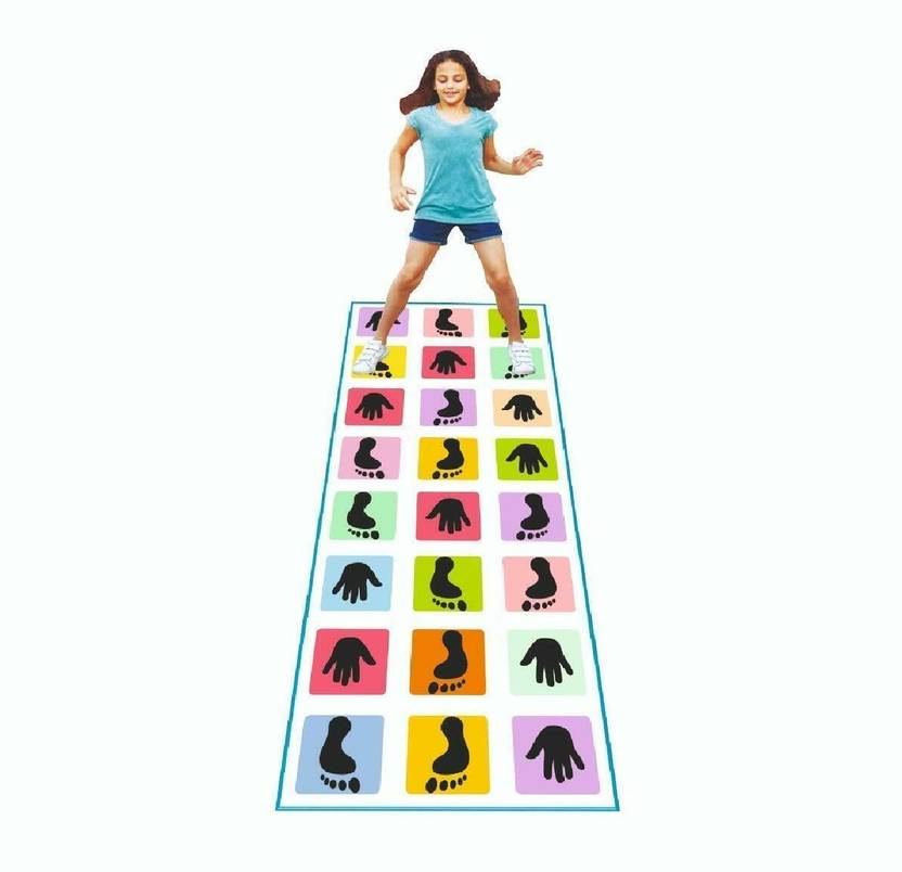 Muren Hand & Feet Jump Hopscotch Jumbo Play Mat for Floor Kids & Adults ...