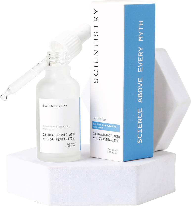 Scientistry Moisture Lock Hydrating Serum, 2% Hyaluronic acid for deep ...