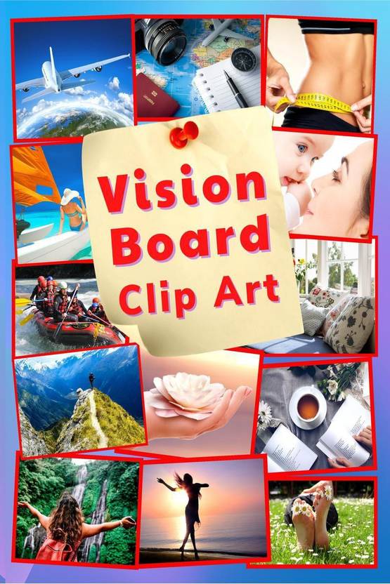 Vision Board Clip Art - Vision Board Book Dream Journal and Planner to ...