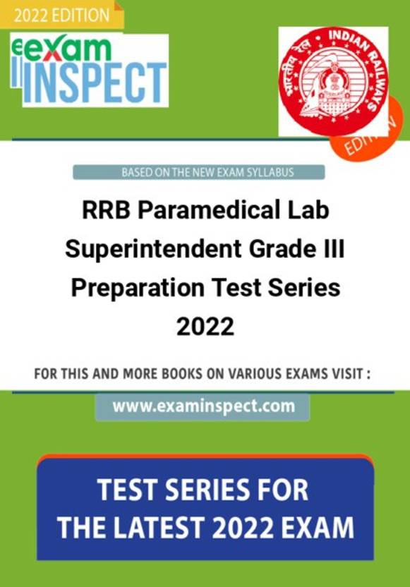 RRB Paramedical Lab Superintendent Grade III Preparation Test Series ... RRB Paramedical Lab Superintendent Grade III Preparation Test Series ...