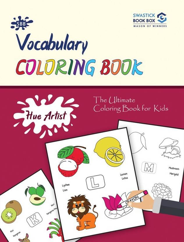 Hue Artist - Vocabulary Colouring Book: Buy Hue Artist - Vocabulary ...