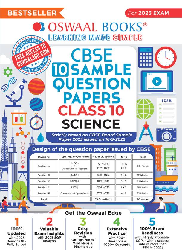 Oswaal CBSE Sample Question Papers Class 10 Science Book (For 2023 Exam ... Oswaal CBSE Sample Question Papers Class 10 Science Book (For 2023 Exam ...