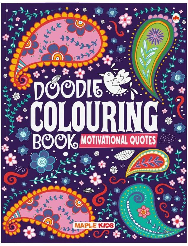 Doodle Colouring Book for Kids - Motivational Quotes: Buy Doodle ...