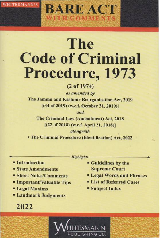 The Code of Criminal Procedure, 1973 Bare Act with Comments: Buy The ...