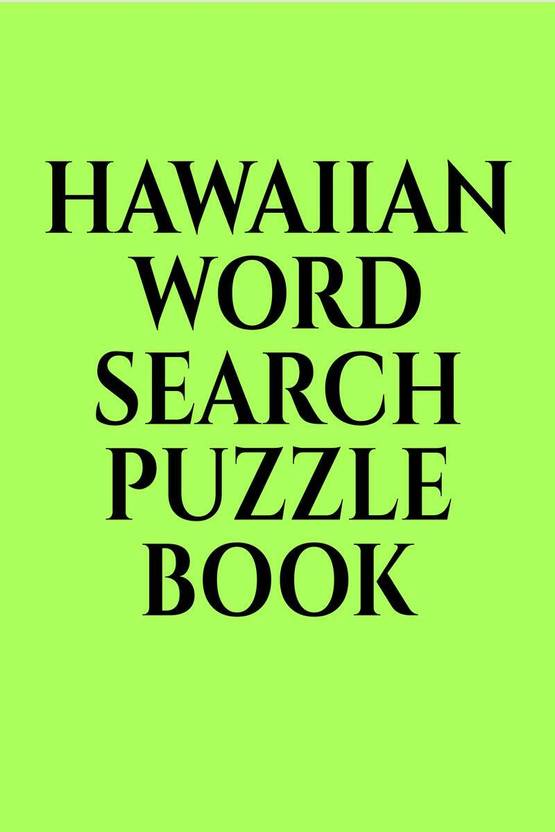 Hawaiian Word Search Puzzle Printable - Word Search Maker