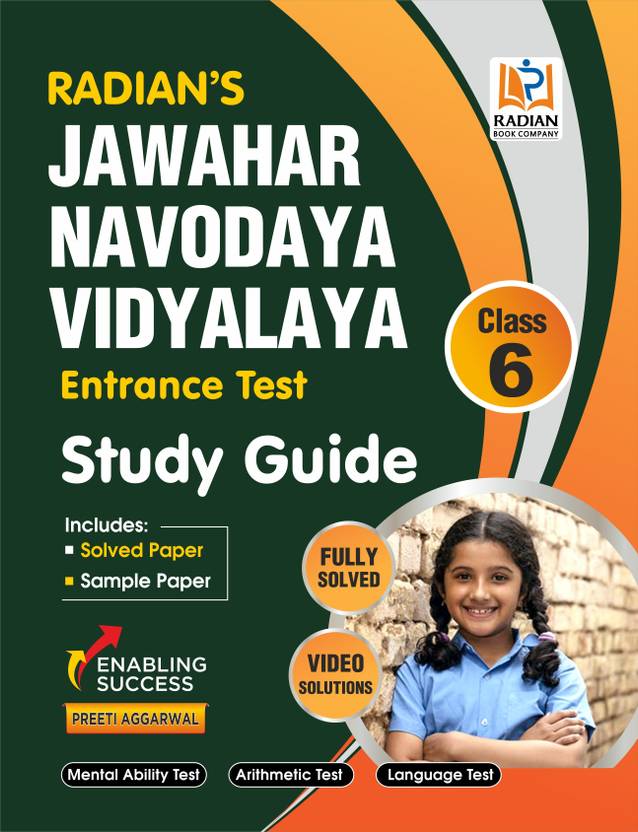 Jawahar Navodaya Guide Book for Class 6 Entrance Exam (English Medium ...