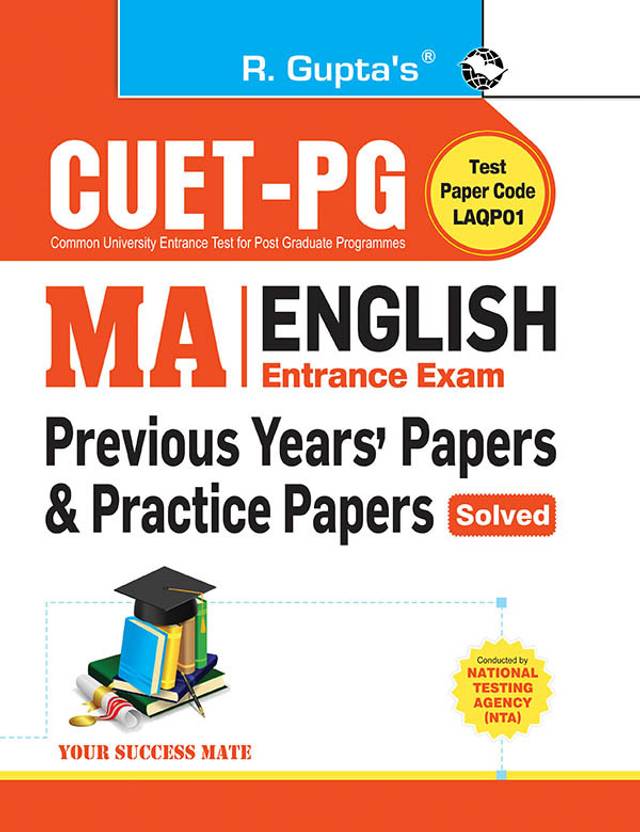 CUET-PG: MA English Previous Years Papers & Practice Papers (Solved ...