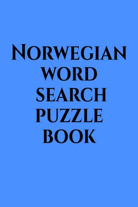 Norwegian word search puzzle book: Buy Norwegian word search puzzle ...