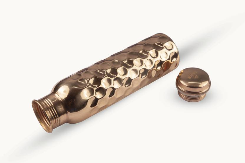 TOWN BARREL Premium Handicraft Pure Copper Water Bottle With Diamond ...