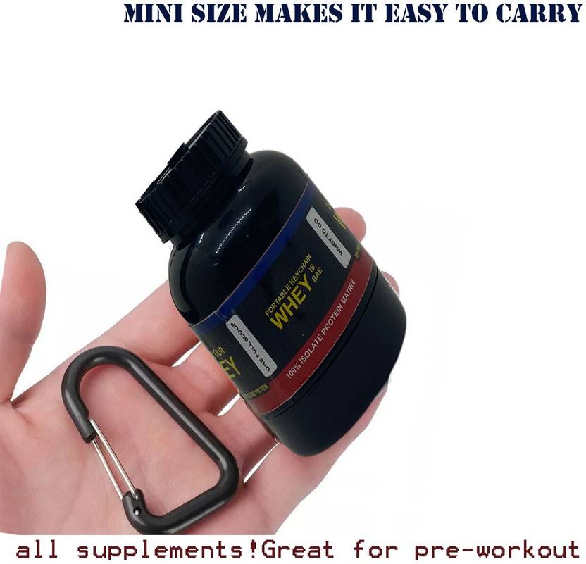 TRUE INDIAN Portable Protein And Supplement Powder Funnel With Keychain ...