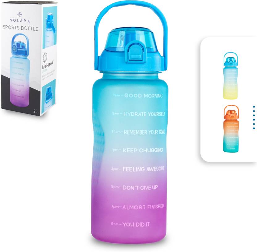 Solara Sipper Bottle 2 Litre with Motivational Time Marker, For Office ...