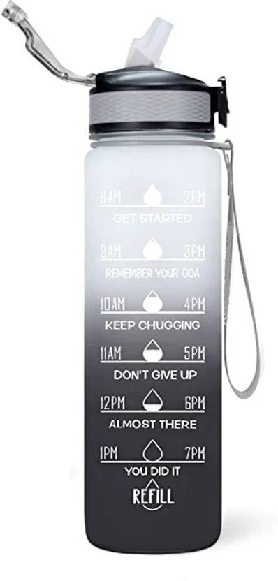 Sakuya Double Colored Motivational Leakproof Drinking Water Pani Bottle ...