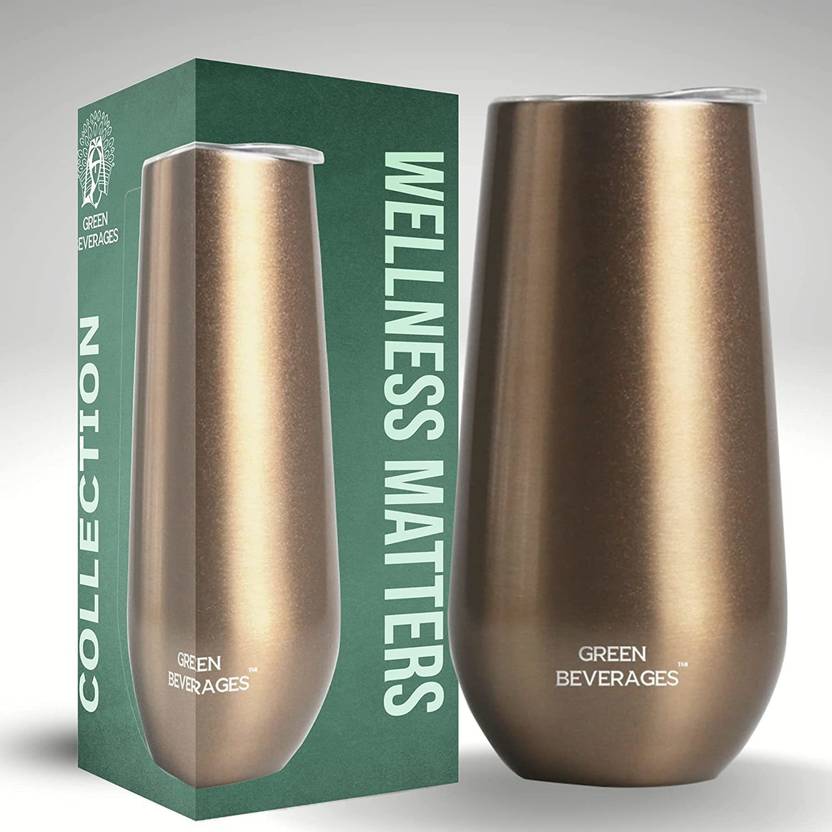 GREEN BEVERAGES Sustainable Flask Bottle for Hot Tea Coffee Tumbler ...