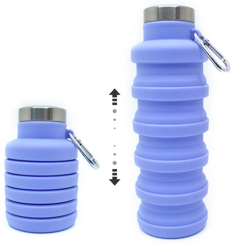 Kiditos Expandable Silicone Water Bottle with Snap Hook 500 ml Bottle ...