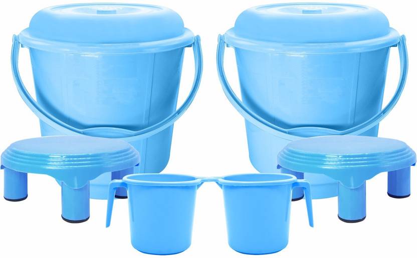 Morvi Plastic Prime Bucket 25 LT With Lid & Patra & Dyna 950ml, 2 Pc ...