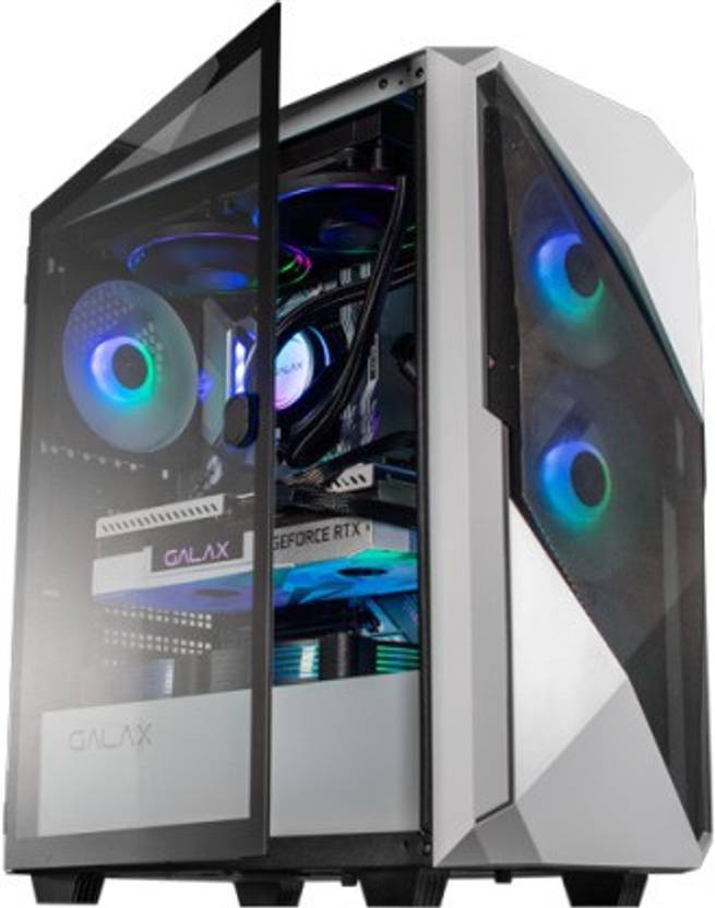 GALAX (Rev-01W) Mid Tower Gaming Case with 4 ARGB Fans (White ...
