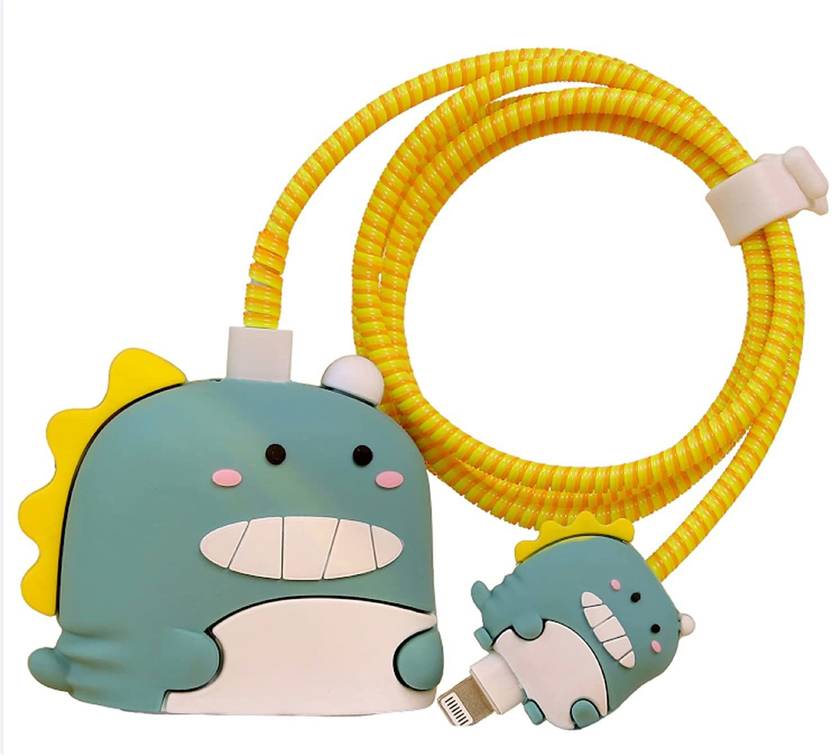 MobilePlanet 20W silicon press stud cartoon character Adapter cover 3D ...