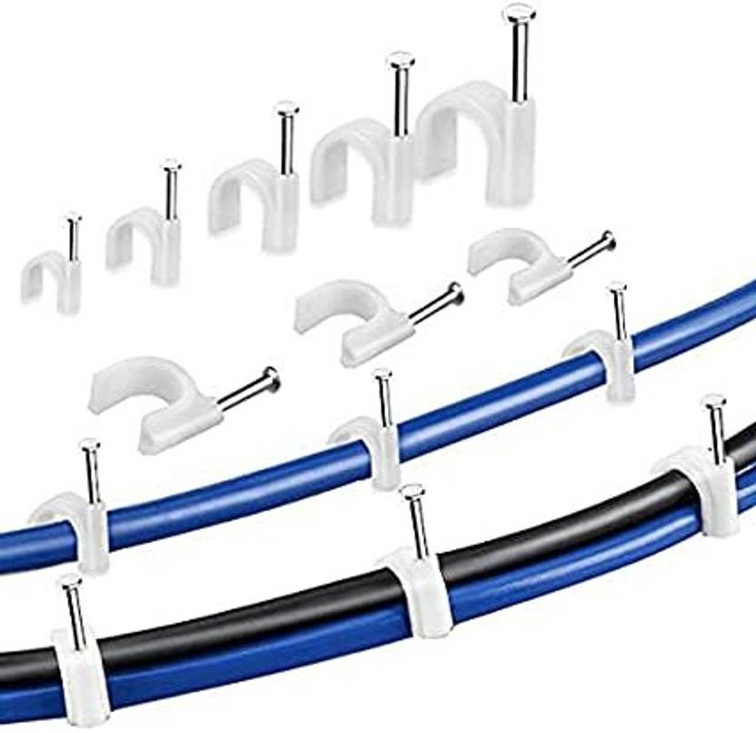 Aries firm 4mm PVC wire cable clips Plastic Cable Wraptor Cable Tie ...