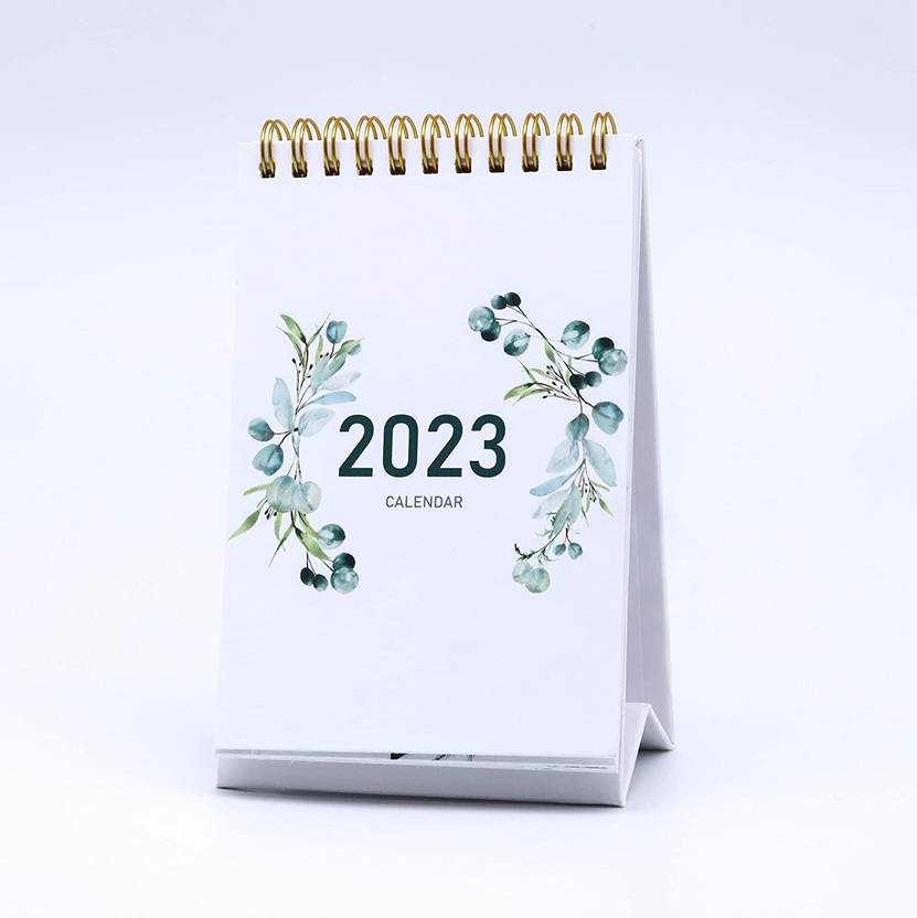 INNAXA Botanical Desk Calendar - Standing Flip, Thick Paper Size : 6 x ...
