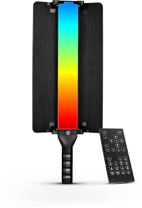 Digitek Handheld Rgb Led Light Wand With Barn Door For Photo And Video