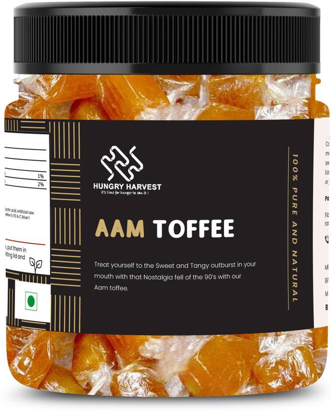 HUNGRY HARVEST Aam Papad Candy Toffee| Alphonso Mango Cubes Real Mango ...