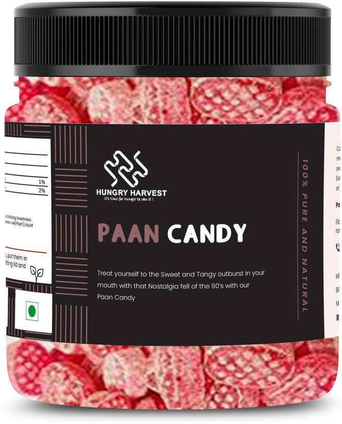 HUNGRY HARVEST Paan Flavoured Candy | Dry Sweet Paan Candy [Jar Pack ...