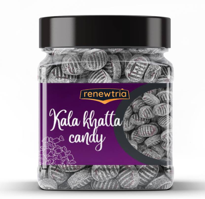 RENEWTRIA Kala khatta Candy /khatti mitthi Toffee |candy -400Gram Jar ...
