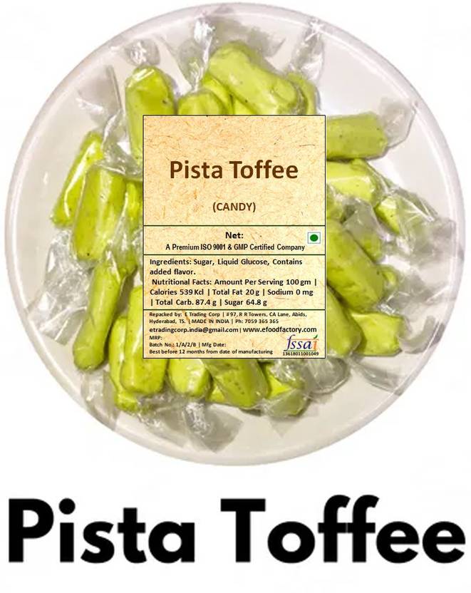 E Food Factory Pista Toffee 250 g Pista Candy Price in India - Buy E ...