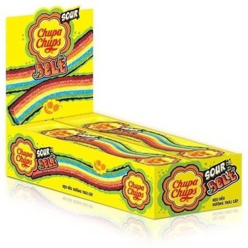 Chupa Chups Sour Belt Mix Fruit Flavour Delicious Candy 48 Stick Price ...