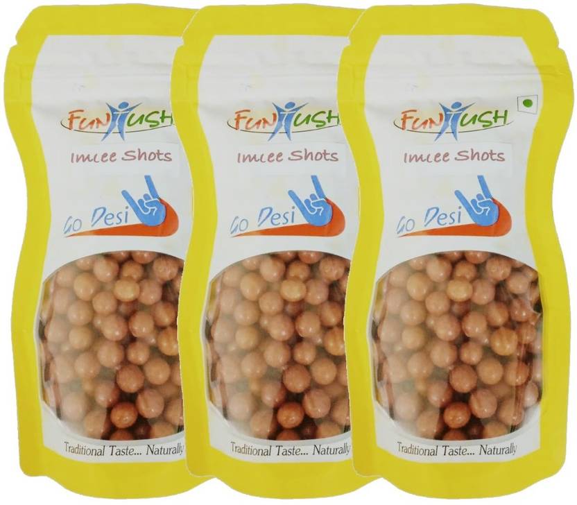 Funtush Imli Candy Shots 160g Pack of 3 | Khatti Mithi Imli Goli ...