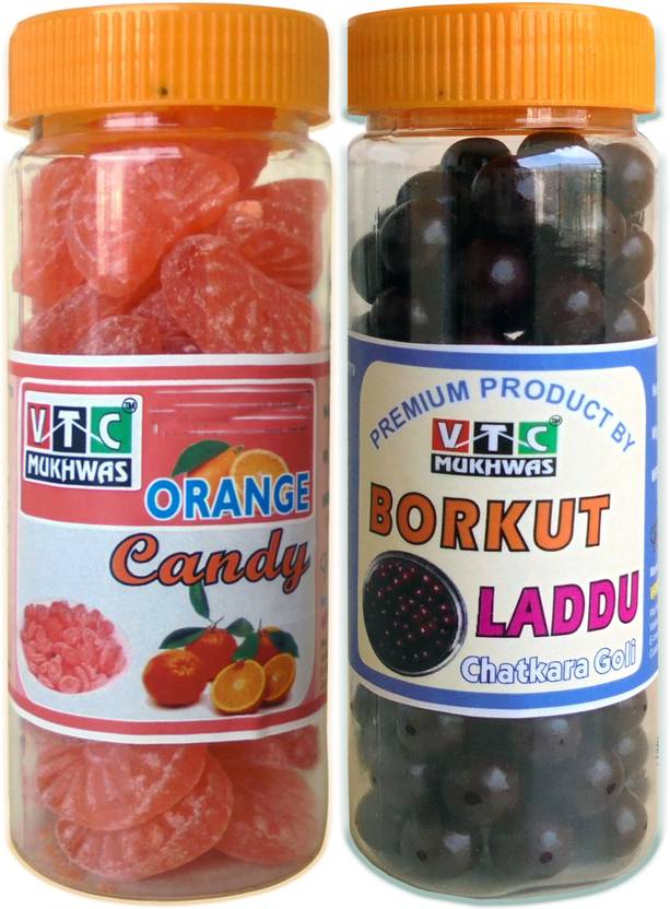 VTC Orange Candy I Borkut Laddu I Bor Ladoo I Mukhwas I Mouth Freshener ...