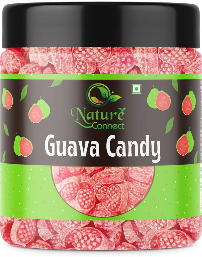 NATURE CONNECT Guava Flavour Candy|Khatti Mitthi Toffee|Jar Pack Guava ...