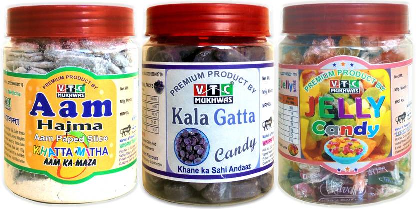 VTC Natural Aam Slice/Mango Slice Churan, Kala Khatta Candy/Toffee Or ...