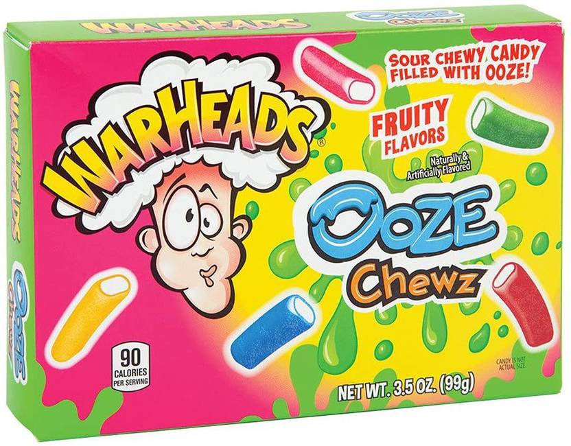 Warheads Ooze Chewz Sour Chewy Candy Filled with Ooze Price in India ...
