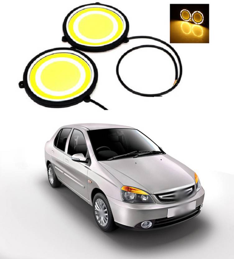 LOVMOTO 12V Round LED Lights DRL Daytime Running Light d547 Headlight ...